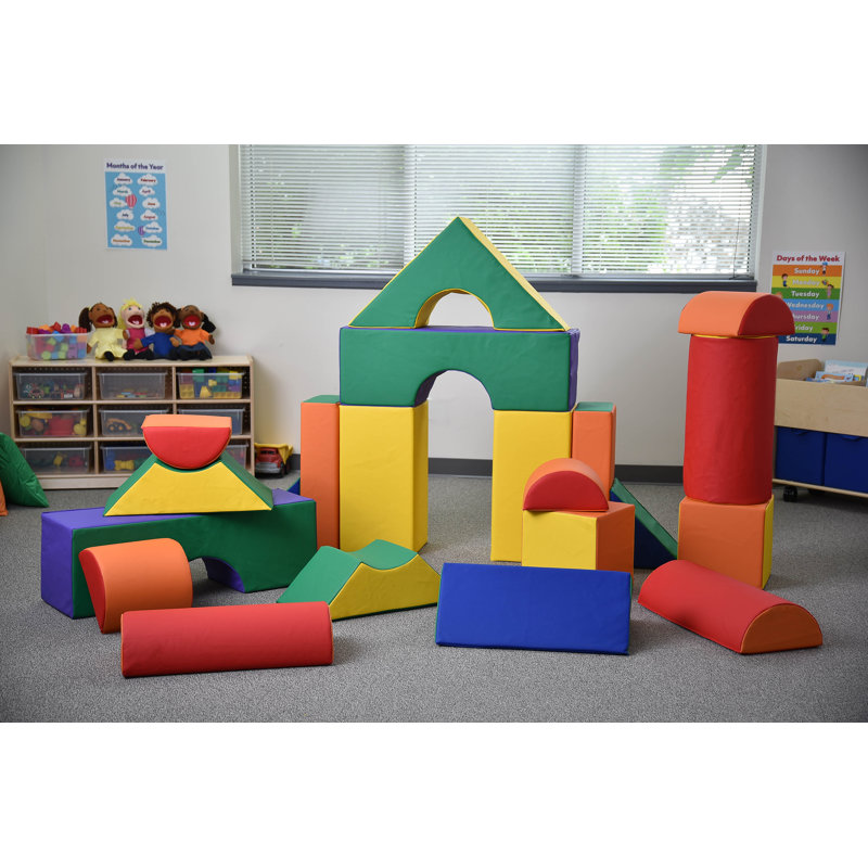 Angeles Primary 12" Module Blocks - 21 (Set A) - Rainbow & Reviews | Wayfair